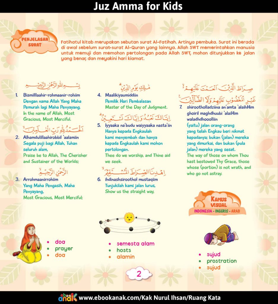 Juz Amma for Kids: Surah Al Fatihah - elibrary.id