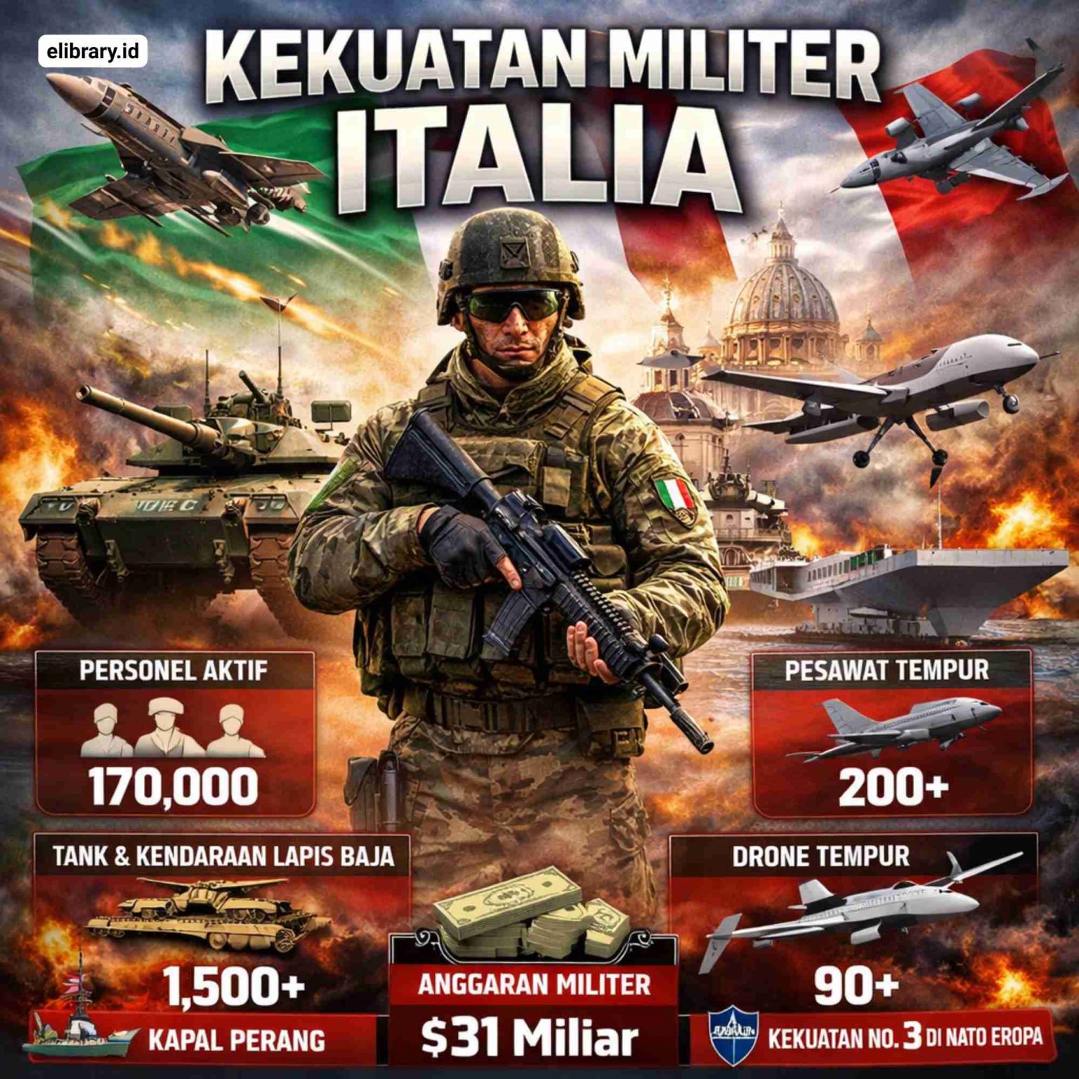 25 Negara dengan Kekuatan Militer Terkuat di Dunia 2026: Peringkat ...